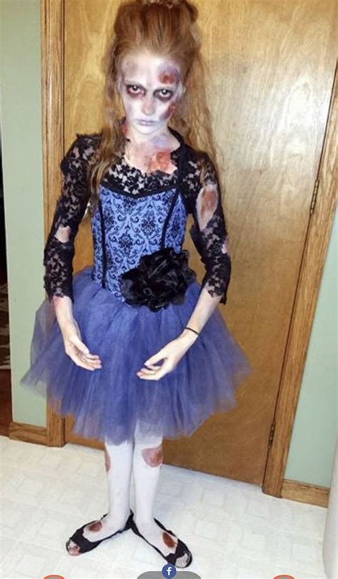Zombie Ballerina Costume Using Latex And Basic Makeup Girl Zombie
