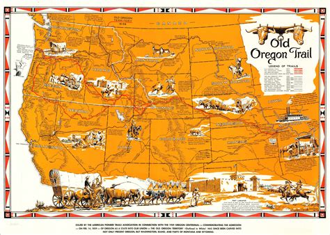 Old Oregon Trail Curtis Wright Maps