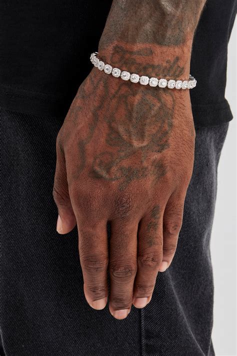 Mens Tennis Bracelets Gold And White Gold Tennis Bracelets Cernucci