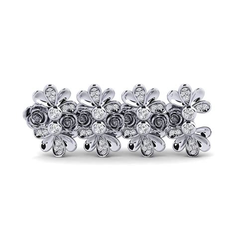 Koop Glamira Broche Kieth In 032 Karaat Rond Geslepen 14k Wit Goud Diamant Glamiranl