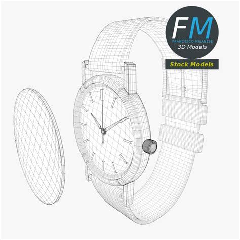 Wrist Watch With Leather Watchstrap Superhive Formerly Blender Market