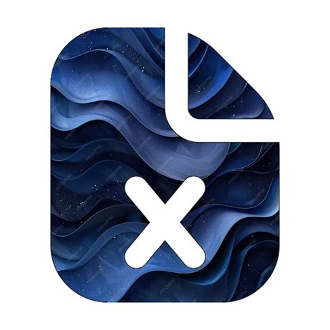 Premium Photo Icon Photo Eps File Excel Blue Gradient Background Style Design