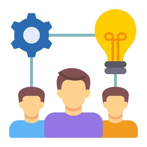 팀워크 아이콘 프리미엄 벡터