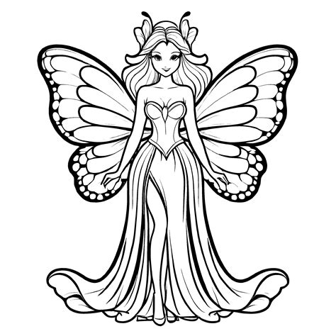 Zauberhaftes Feen Malbild Für Kinder Ausmalmixde