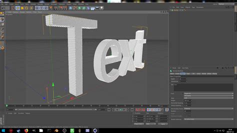 How To Subdivide Text To Regular Rectangle Mesh Modeling Blender