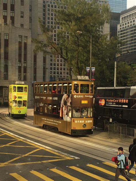 Banco De Imagens Tráfego Eléctrico Veículo Faixa Bonde Bondinho Transporte Público Hong