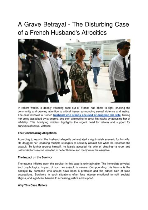 Ppt A Grave Betrayal The Disturbing Case Of A French Husbands