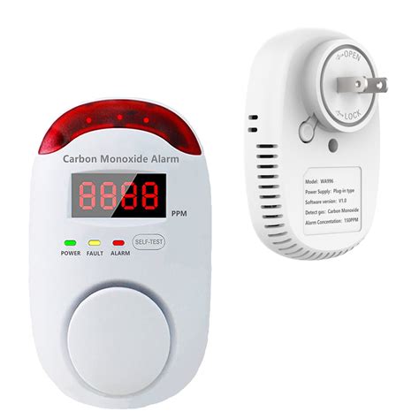 Haokesite Carbon Monoxide Detectors Plug In Wall Portable Carbon
