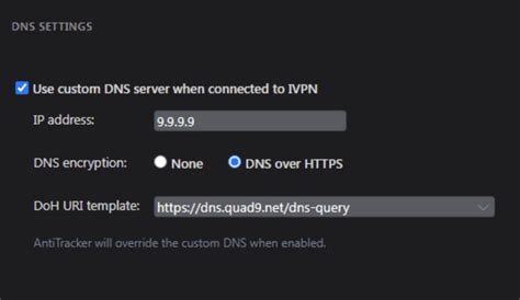 Dns Over With Custom Dns Added To Ivpn For Windows Rivpn