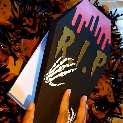 Halloween Scary Coffin Treat Boxes Custom Cardboard Packaging Large