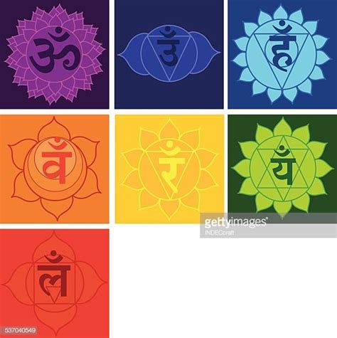 Seven Colorful Chakra All Different Layer And Very Easy To Edit