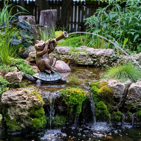 Pond Supplies Pond Liner And Water Garden Supplies Aquascape Jazzy Frog Spitter