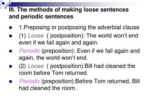 Periodic Sentence Examples