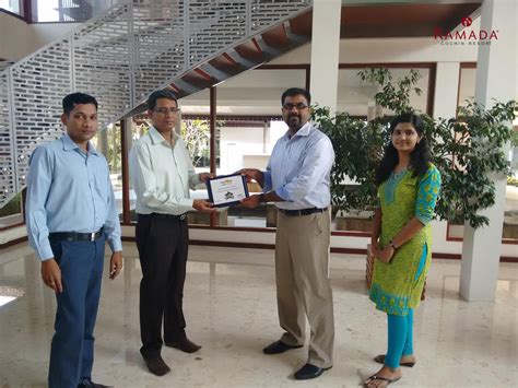 Our Gm Mr Suresh Kumar Is Receiving “ Make My Trip Award Of Best Stellar Performance ” From