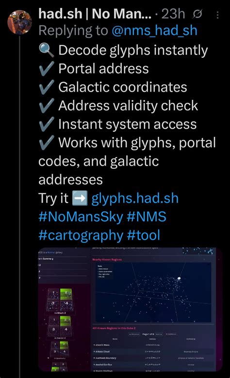 Nms Cartography Tool Nms Worlds Etarc Community