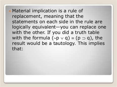 Material Implication