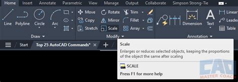 Autocad Scale Command