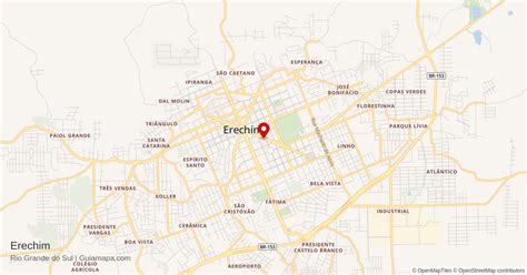 Mapa De Erechim Rio Grande Do Sul