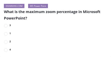 What Is The Maximum Zoom Percentage In Microsoft Powerpoint Examians