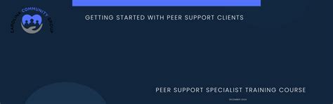 Peer Support Specialist Training Guide Getting Started