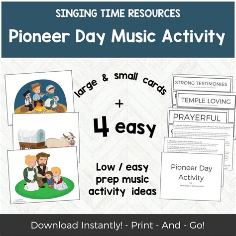 Lds Primary Singing Time Lds Primary Chorister Mormon Pioneer Day