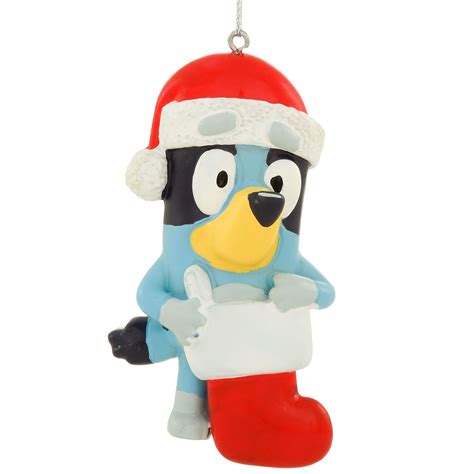 Personalized Bluey With Stocking Resin Ornament