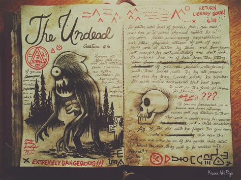 The Undead Journal 3 Gravity Falls By Kisaraakiryu On Deviantart