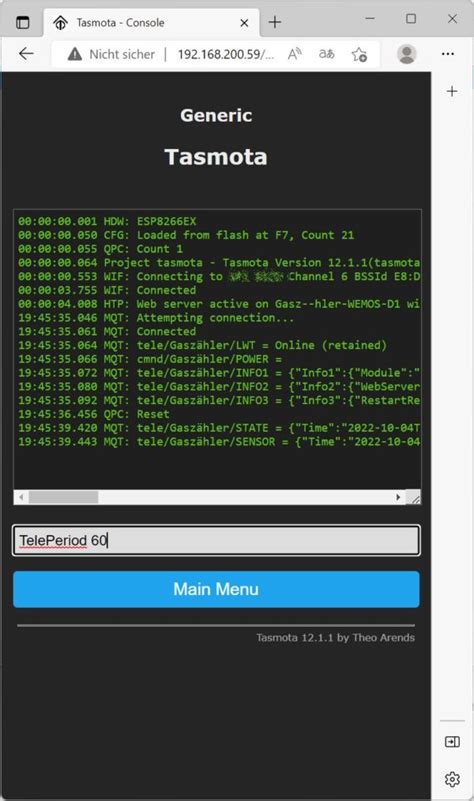 Mqtt Sendeintervall In Tasmota Anpassen Smarthomejetzt Die Seite Für Den Einstieg In Das