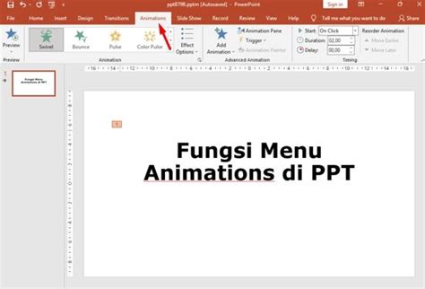 2 Fungsi Animation Pada Power Point Dan Cara Menggunakannya Gammafis Blog