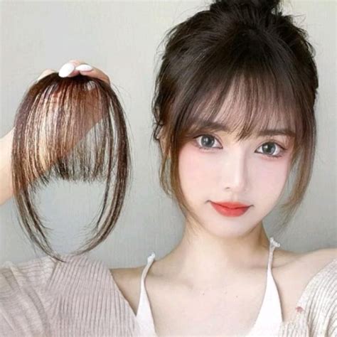 Jual Poni Palsu Korea Hair Poni Depan Poni Model Wanita Korea