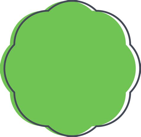 Colored Round Banner In Flat Style 21976055 Png