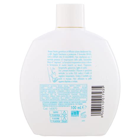 Breeze Neutro Deodorante Profumato 48h 100 Ml Carrefour