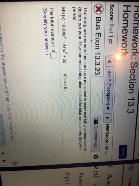 Solved Homework Section 13 3 Homework Score 0 Of 1 Pt 6 Of