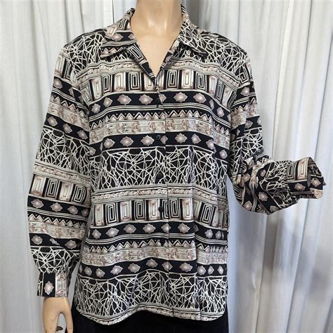 Vintage Allison Daley Blouse From The 1990s Silky Size Large Etsy
