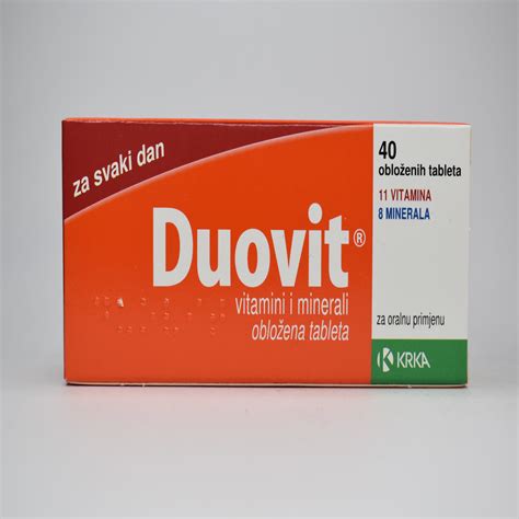 Duovit Tbl A40 Apoteke Os Pharm