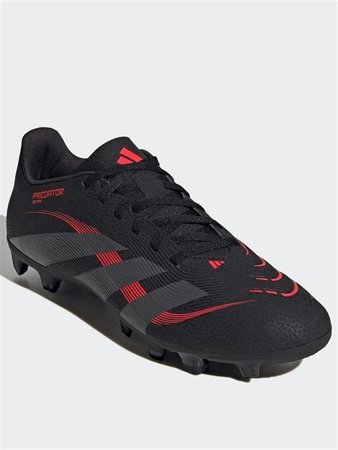 Adidas Mens Predator Club Firm Ground Football Boot Black Very