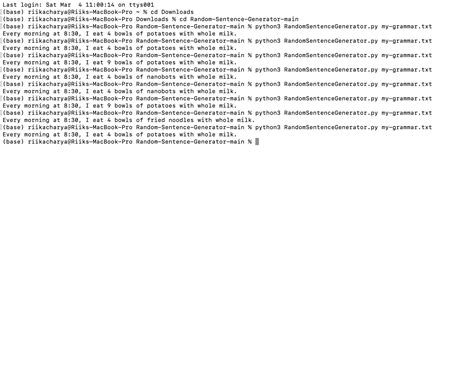 Github Riikacharya Coderandom Sentence Generator
