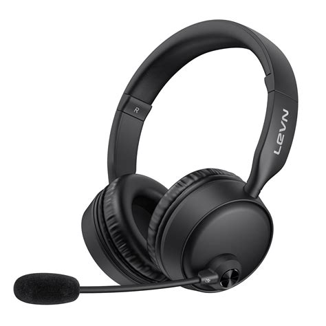 Levn Bluetooth Headset With Mic And Mute Button 60 Hrs Noise Cancelling