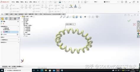 如何使用solidworks曲线方程式，制作电话线发圈？ 知乎