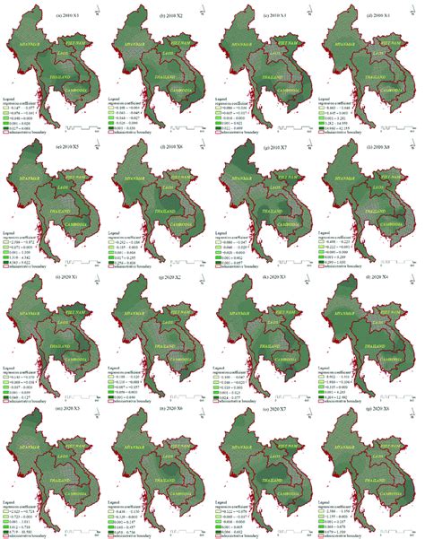 Figure A1 Spatiotemporal Distribution Of The Effects Of Factors On