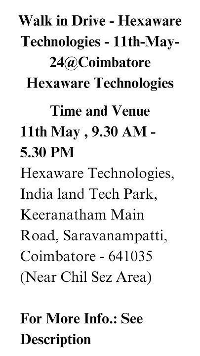 Test Engineer Hexaware Technologies Youtube