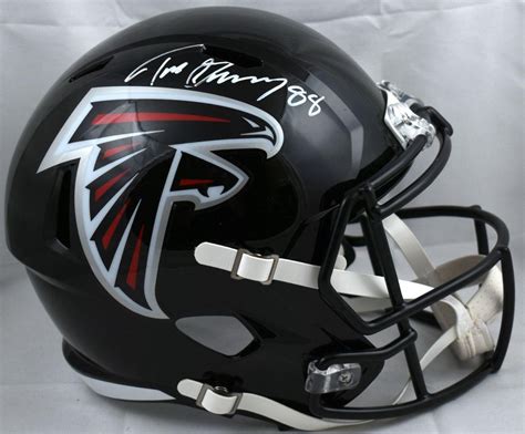 Tony Gonzalez Signed Falcons Full Size Speed Helmet Beckett