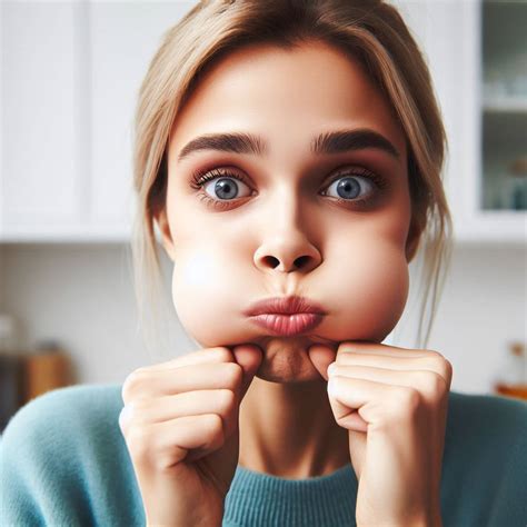 Ai Woman Holding Breath Puffy Cheeks 9 By Dachgum On Deviantart