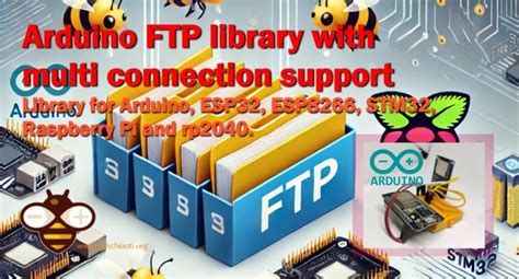 multiftpserver library tutorial for esp32 raspberry pi pico arduino rp2040 esp8266 and stm32