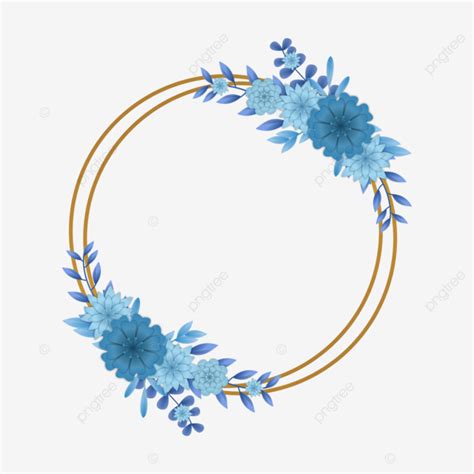 Blue Rose Flower Vector Hd Images Ic22823 Wreath With Blue Rose