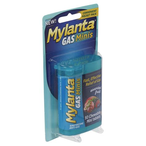 Mylanta Gas Minis Chewable Tablets Assorted Fruit 50 Ct Shipt