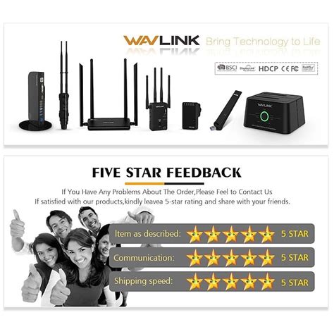 Wavlink Latest Technology Mbps High Power X DBi Antennas Dual Band GHz GHz Gigabit
