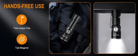 Boruit Et15 Small Rechargeable Torches Led Super Bright 2000 Lumen Pocket Clip On Torch With