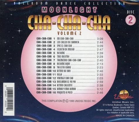 Ballroom Dance Collection Cha Cha Cha Volume 2 Cd Etsy