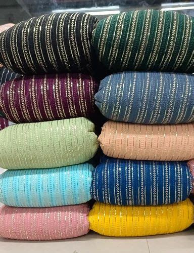 Sequence Embroidery Fabric At ₹ 65meter In Surat Id 2851277666888
